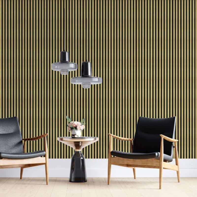 Sulcado Gold 3D Slat Wall Panel | The Panel Company – The Panel Company ...