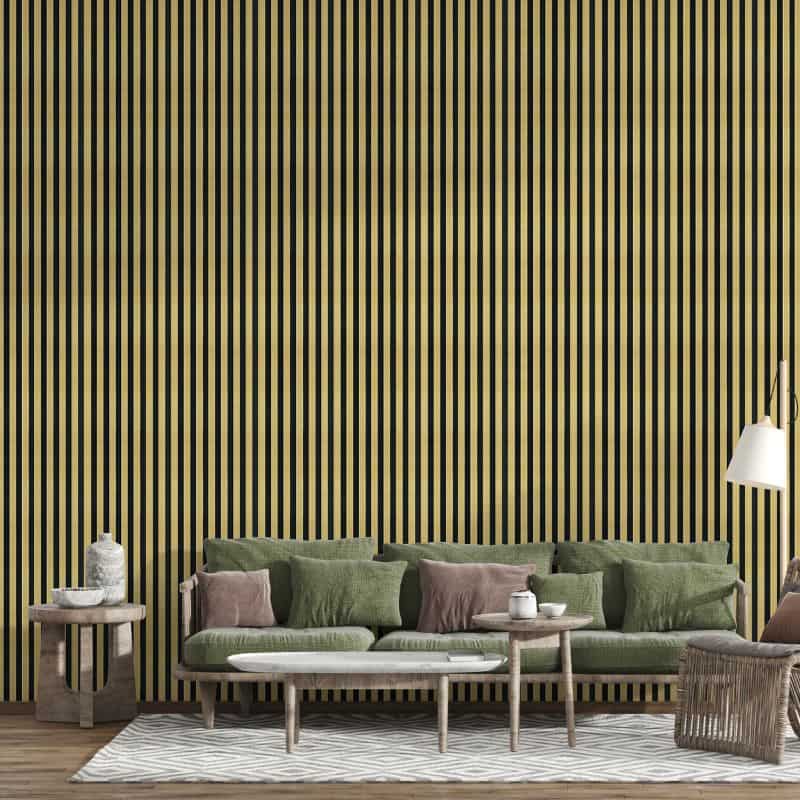 Sulcado Gold 3D Slat Wall Panel | The Panel Company – The Panel Company ...