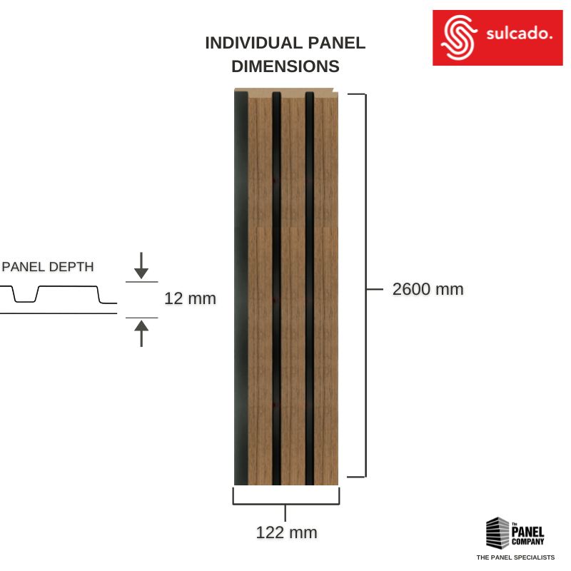 Buy Natural Oak Slat Wall Panels | Sulcado | The Panel Company – The ...