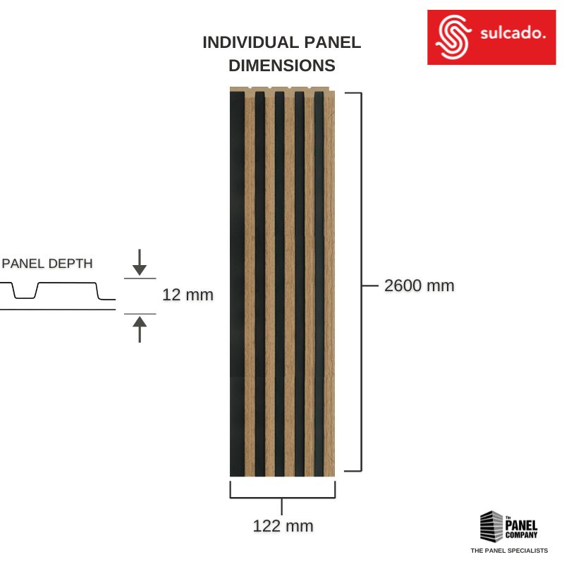 Buy Natural Oak Slat Wall Panels | Sulcado | The Panel Company – The ...