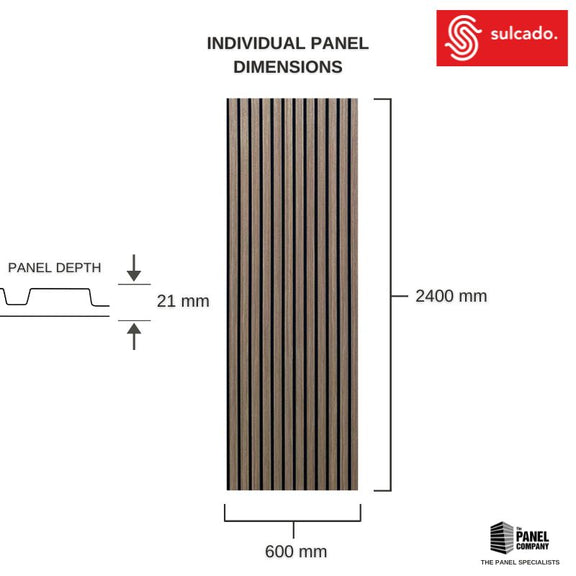Buy Walnut Oak Acoustic Slat Wall Panelling | Sulcado | Panel Co – The ...