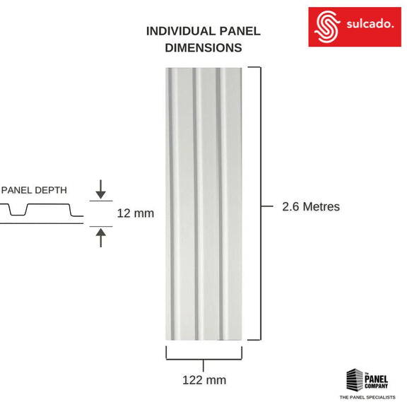 Buy All White Slat Wall Panel | The Panel Company – The Panel Company ...