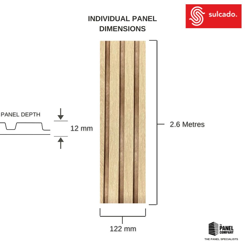 Buy All Natural Oak Slat Wall Panels | Sulcado | The Panel Company ...