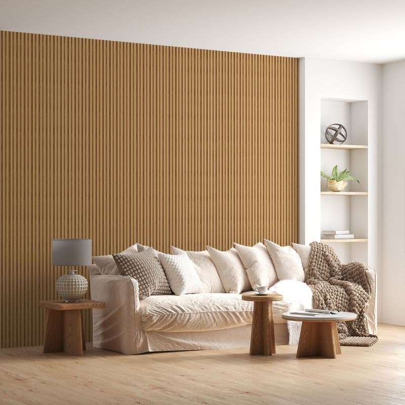 Buy All Natural Oak Slat Wall Panels | Sulcado | The Panel Company ...