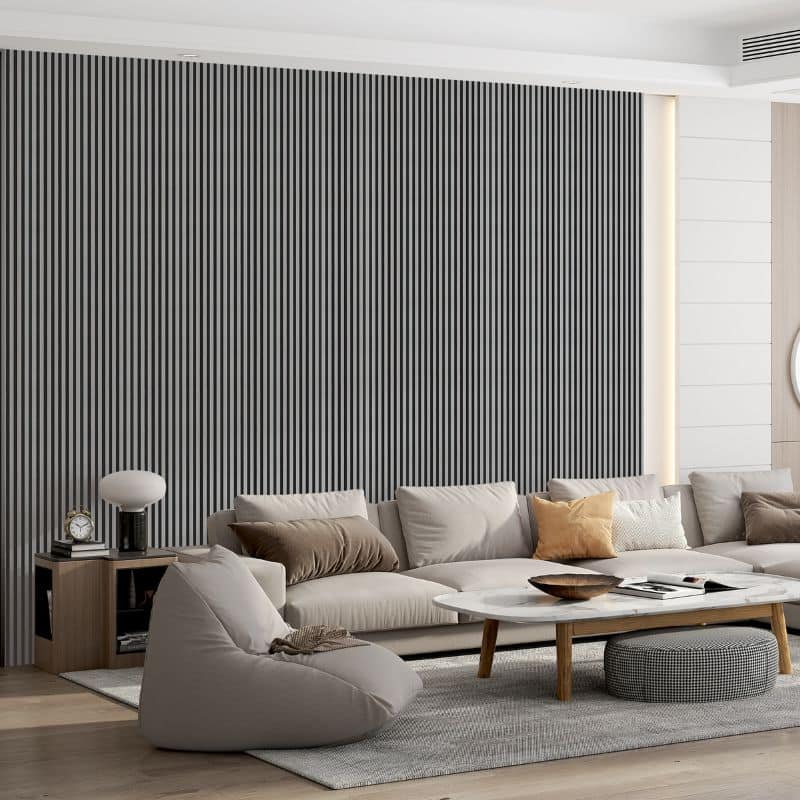 Silver Metallic Slat Wall Panel | Sulcado | The Panel Company – The ...