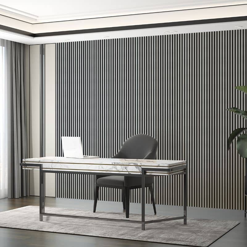 Silver Metallic Slat Wall Panel | Sulcado | The Panel Company – The ...